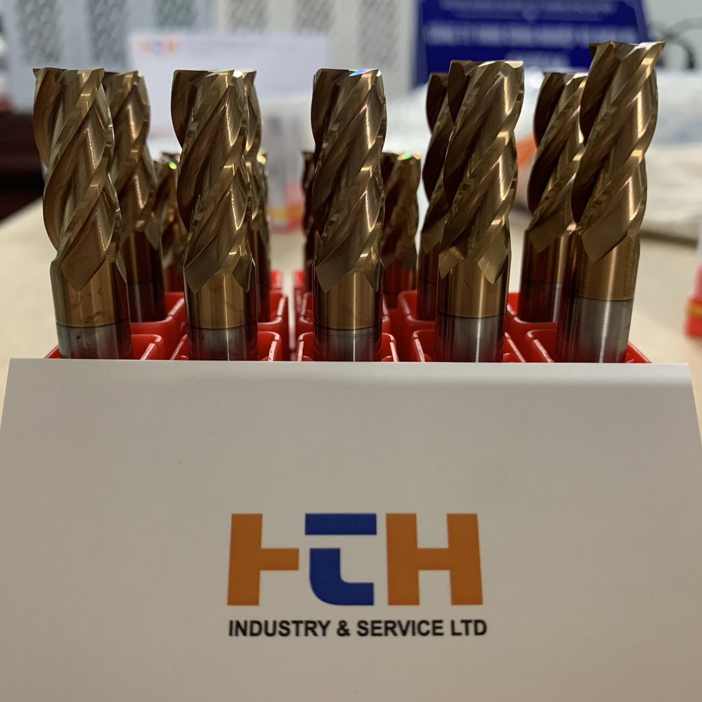 Dao phay thép vonfram 55 HRC 4 lưỡi cắt