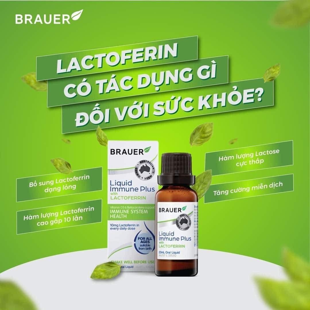 Brauer liquid imune plus with lactoferrin 23ml
