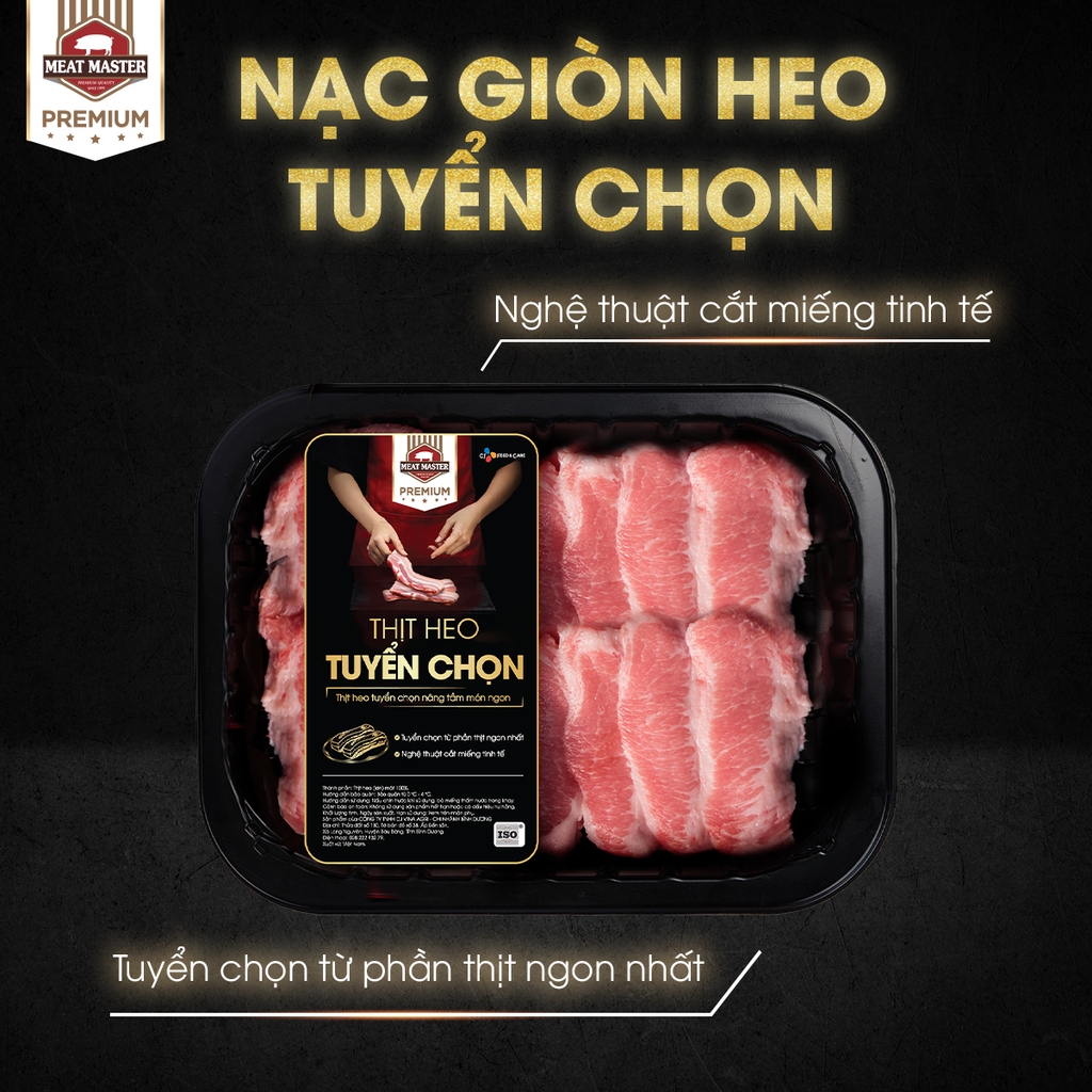 Nạc giòn tuyển chọn Meat Master (400g/ khay)