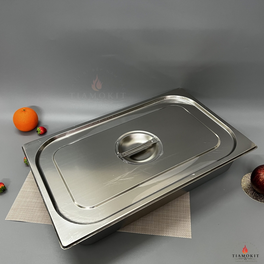 Khay buffet 1/1 sâu 10 inox cao cấp, an toàn, không gỉ