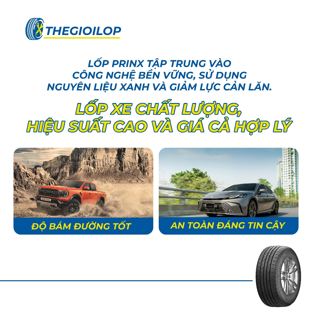 Lốp xe ô tô PRINX 235/55R19 AQUILA PRO - Lắp xe HUYNDAI SANTAFE - Bảo ...