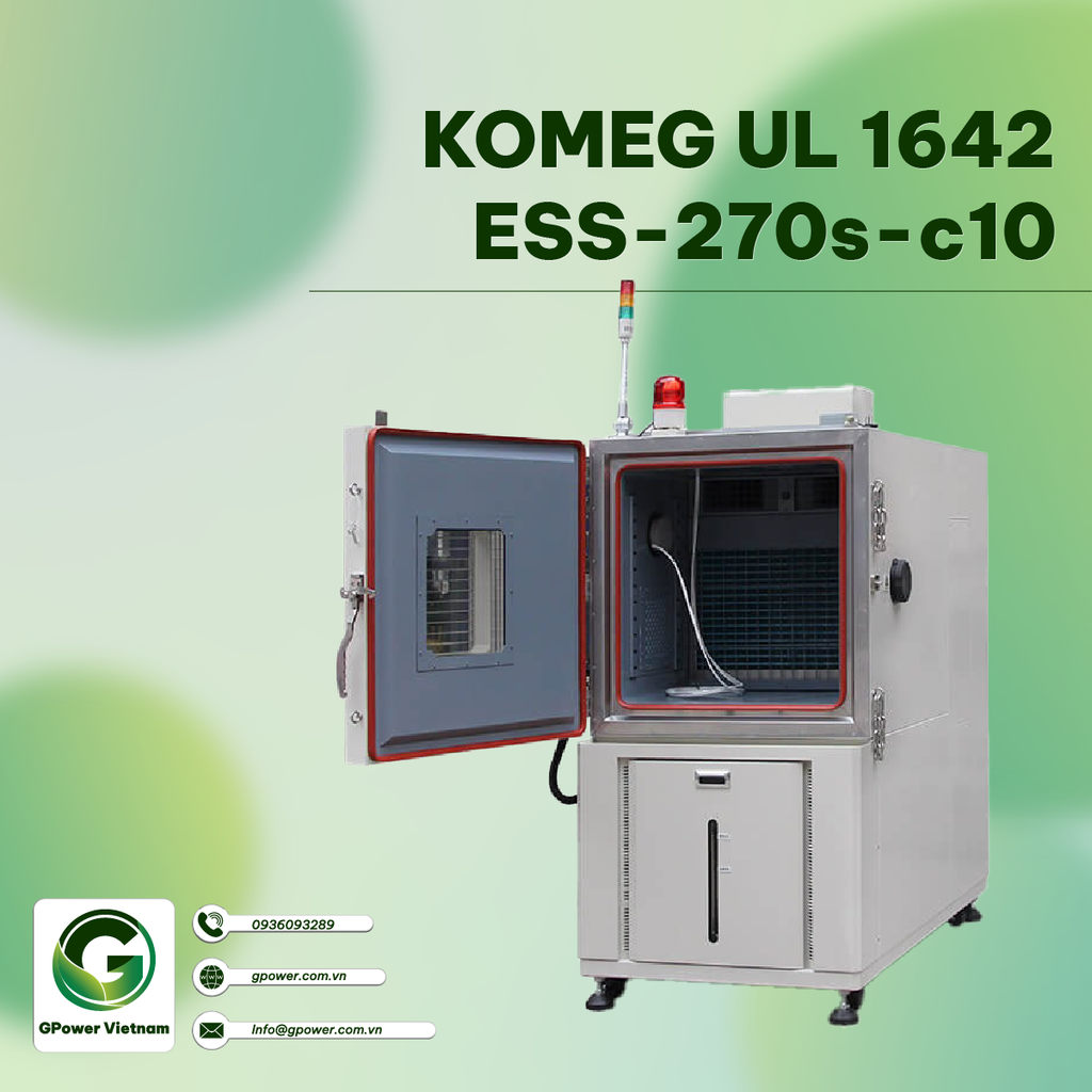 Buồng thử nghiệm tuần hoàn nhiệt độ pin Komeg tiêu chuẩn UL 1642