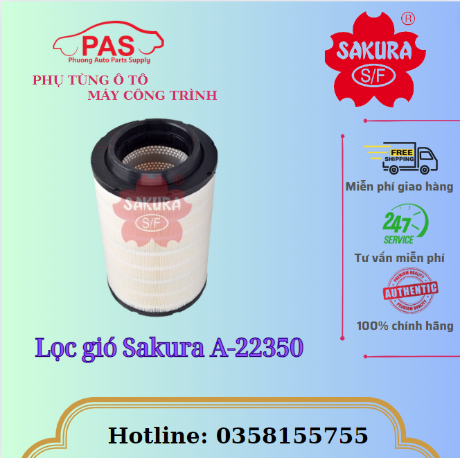 Lọc gió Sakura A-22350