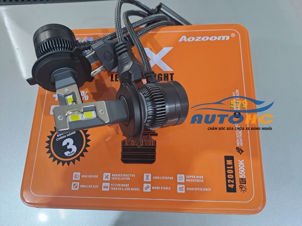 Bóng đèn led ô tô aozoom LX LED HEADLIGHT - Bảo hành 3 năm