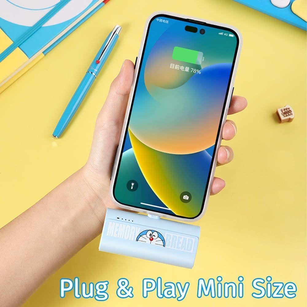 Pin Sạc Dự Phòng ROCK SPACE Doraemon Memory Bread Fast Charging Power ...