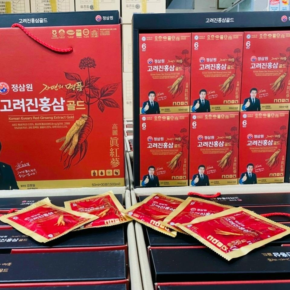 SN0068-Full Hộp 30 Gói Nước Hồng Sâm Cao Cấp JEONG SAM WON Nguyên Chất ...