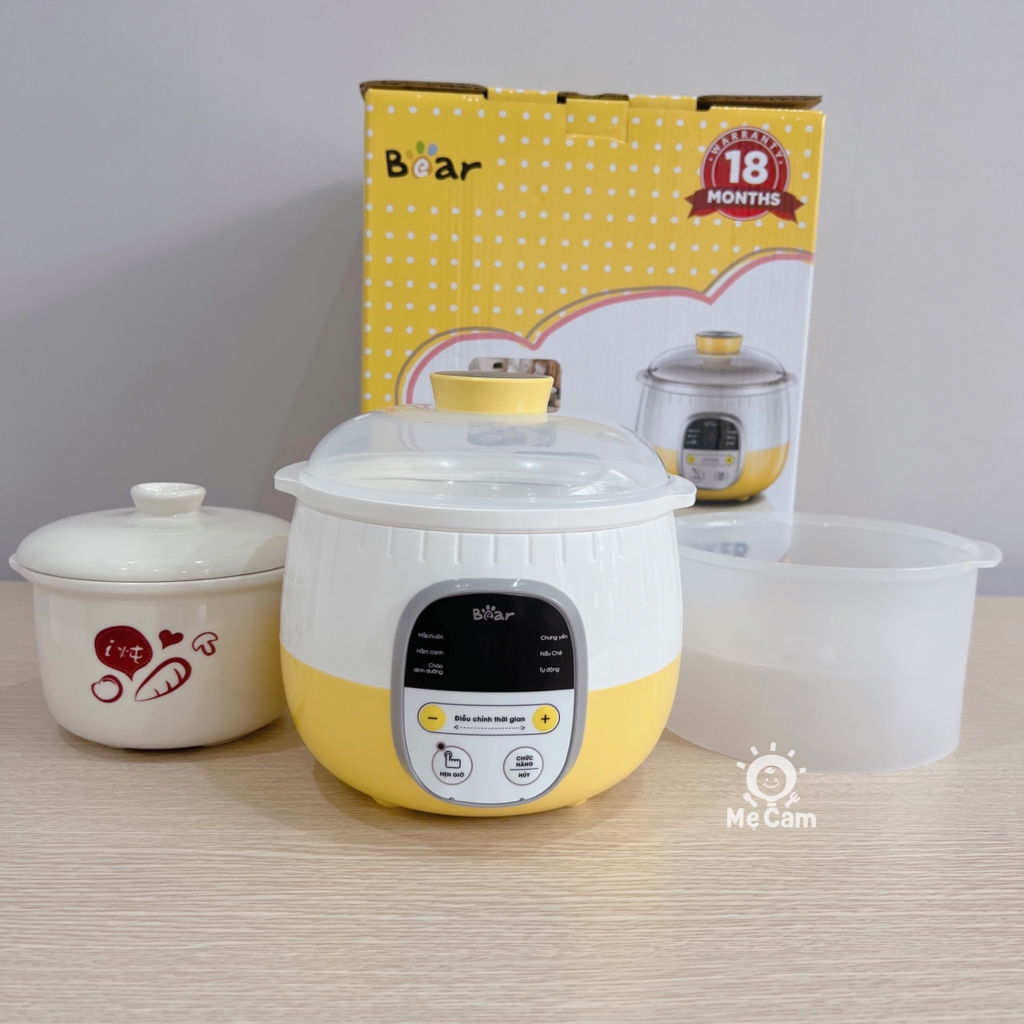 Nồi nấu cháo chậm Bear 0.8L