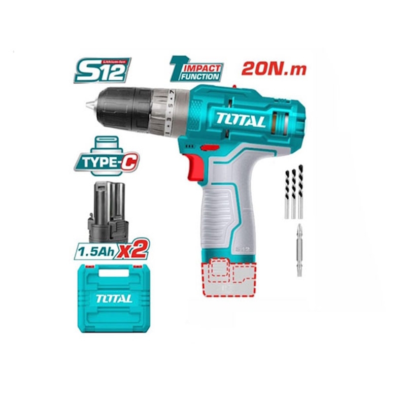 Máy Khoan Động Lực Dùng Pin 12V Total TIDLI12202 (Không kèm sạc ...