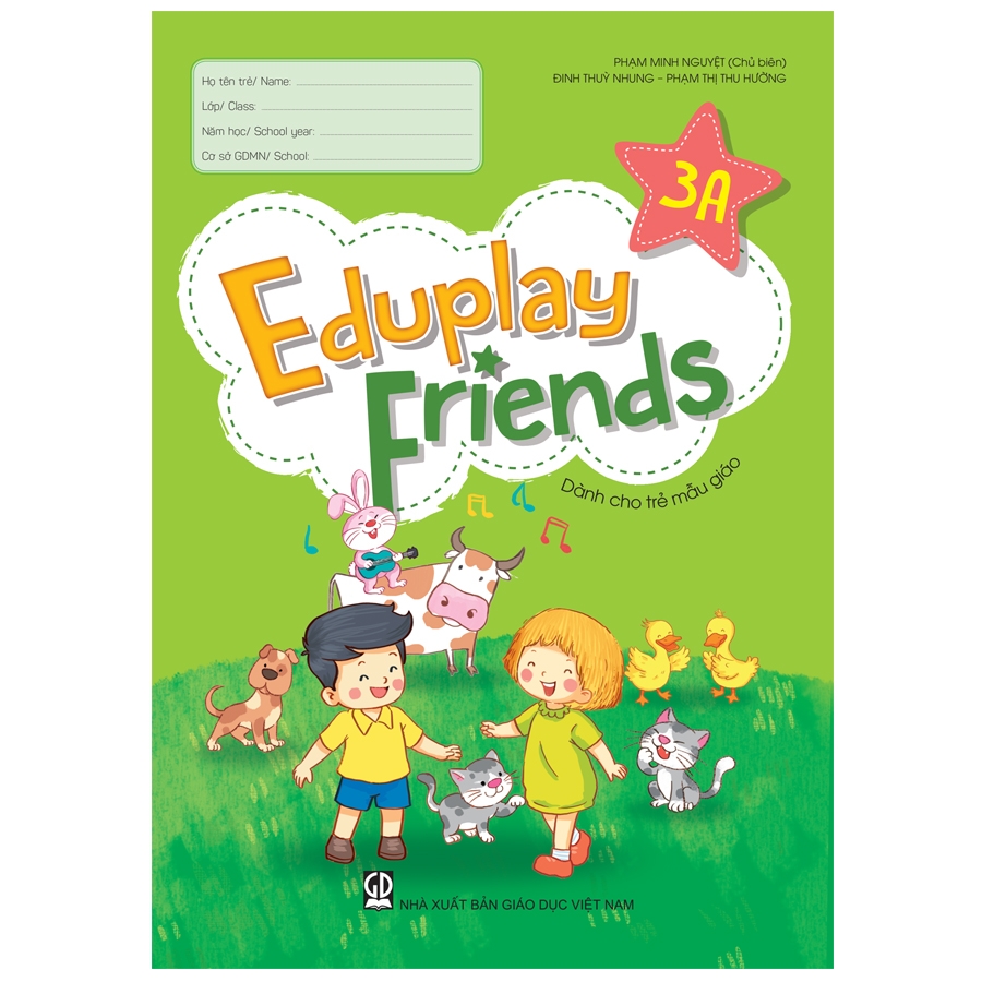 Eduplay Friends 3A - Dành cho trẻ mẫu giáo