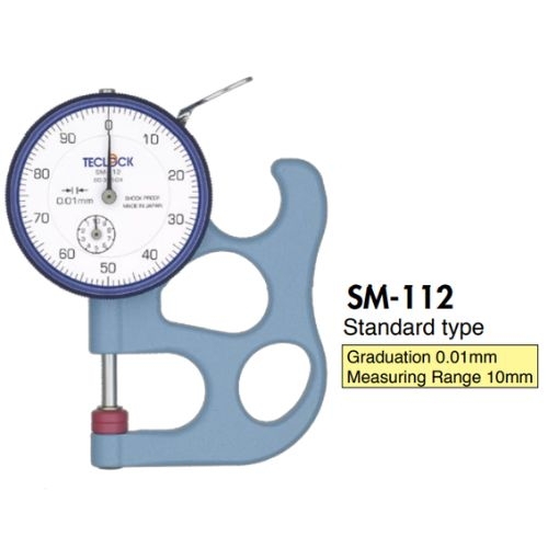 Đồng hồ đo độ dày Teclock SM-112, Dial Thickness Gauge Máy và thiết bị