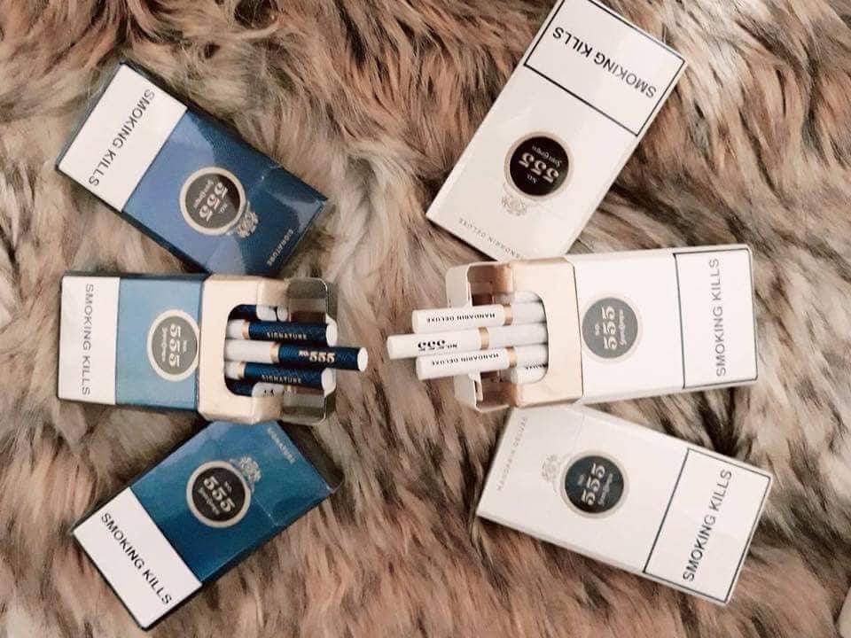 Thuốc lá 555 Signature (555 Xanh Singapore điếu dài ...