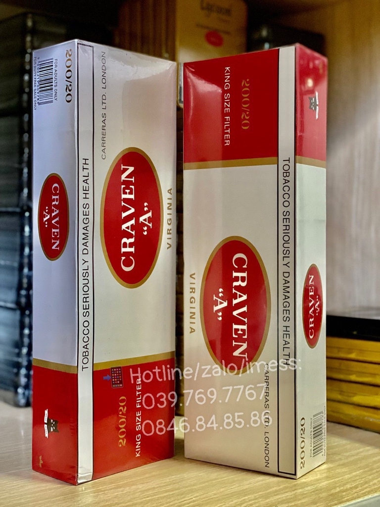 Thuốc lá Craven A (Thuốc lá Mèo Anh) | Thuoclangoaixachtay.com