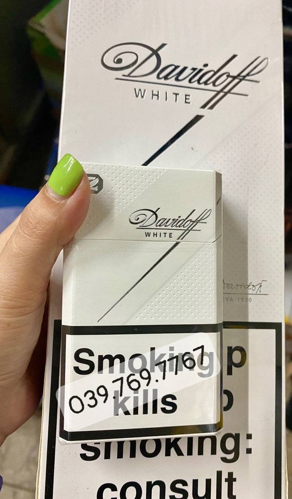 Thuốc lá Davidoff White Điếu To | Thuoclangoaixachtay.com