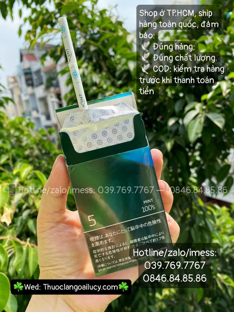 Thuốc lá Kent Spark 100's (Kent Nho, Kent Mint, Kent Dưa Lướ ...