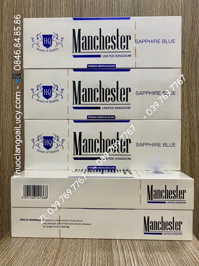 Thuốc lá Manchester SAPPHIRE BLUE | Thuoclangoaixachtay.com