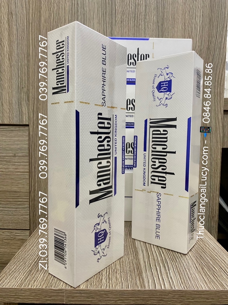 Thuốc lá Manchester SAPPHIRE BLUE | Thuoclangoaixachtay.com
