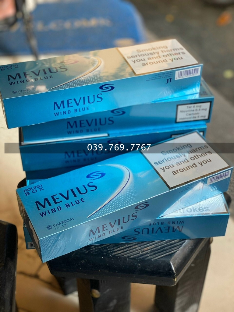Thuốc lá Mevius Wind Blue 4 | Thuoclangoaixachtay.com
