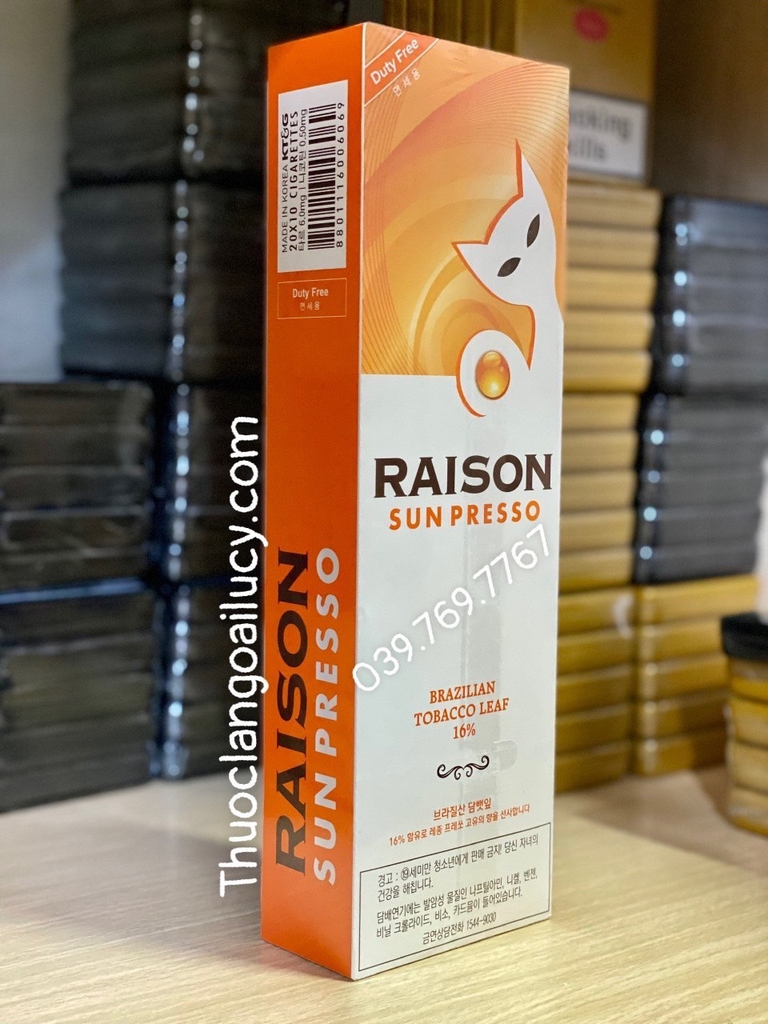 Thuốc lá Raison Sun Presso (Raison Cam) | Thuoclangoaixachtay.com