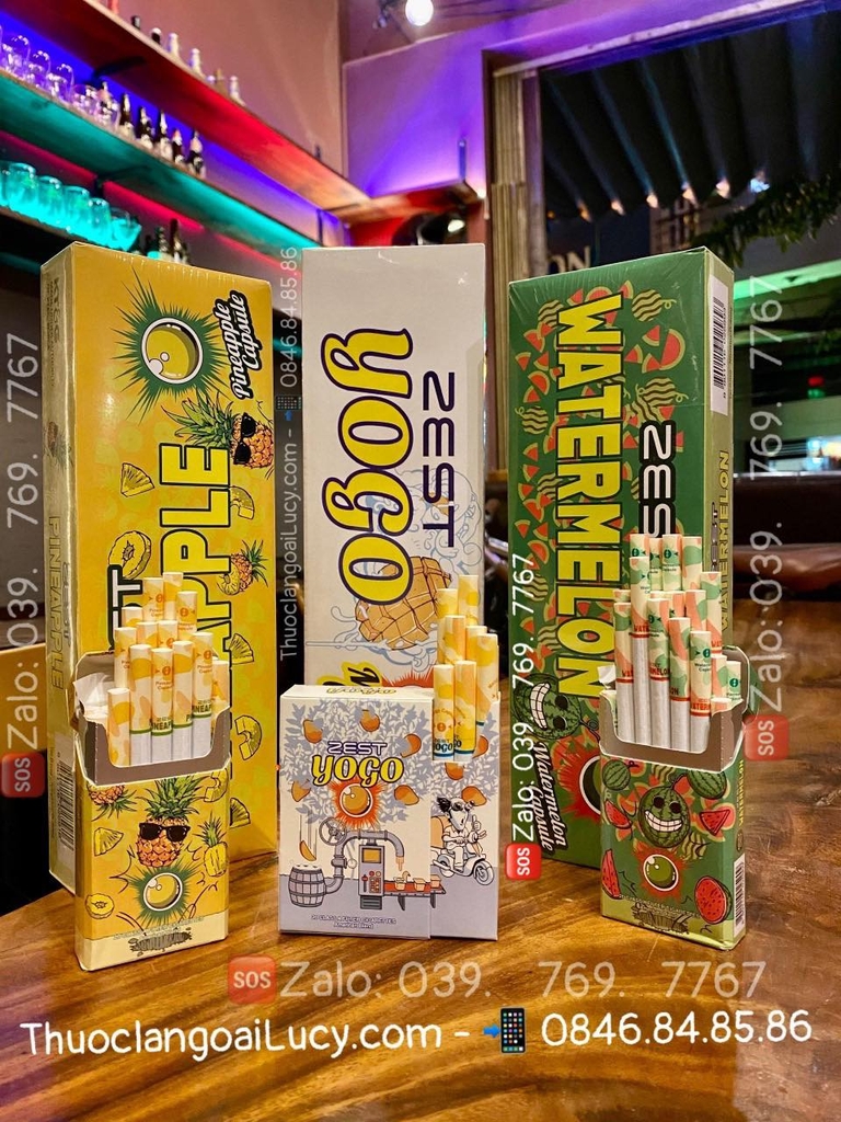 Thuốc lá ZEST YOGO + ZEST PINEAPPLE + ZEST WATERMELON ...