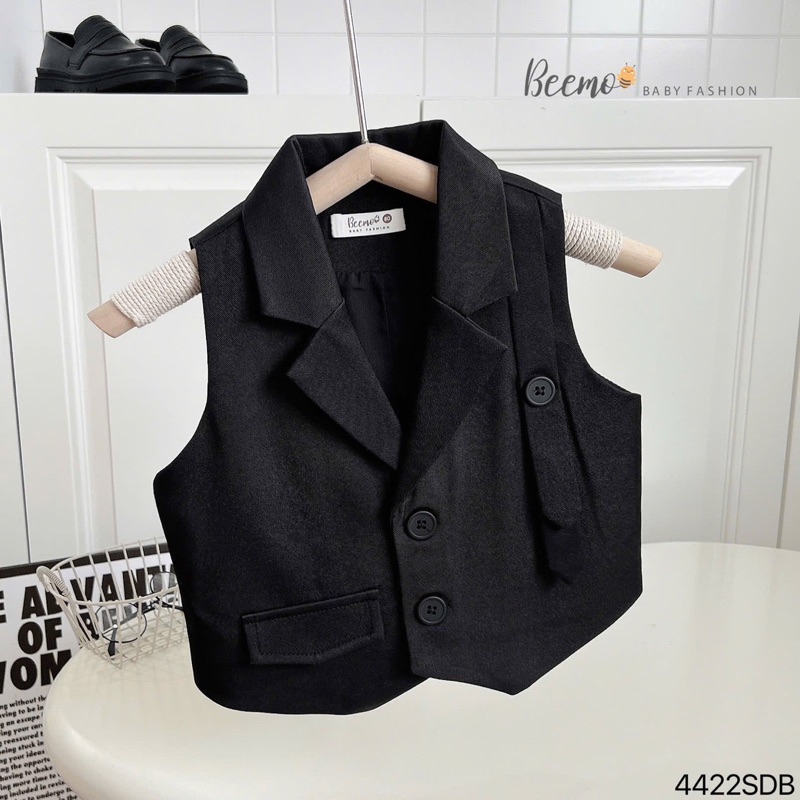 SET GILE CỔ VEST PHỐI ĐAI 3 CHI TIẾT | KHO SỈ TINN SHOP
