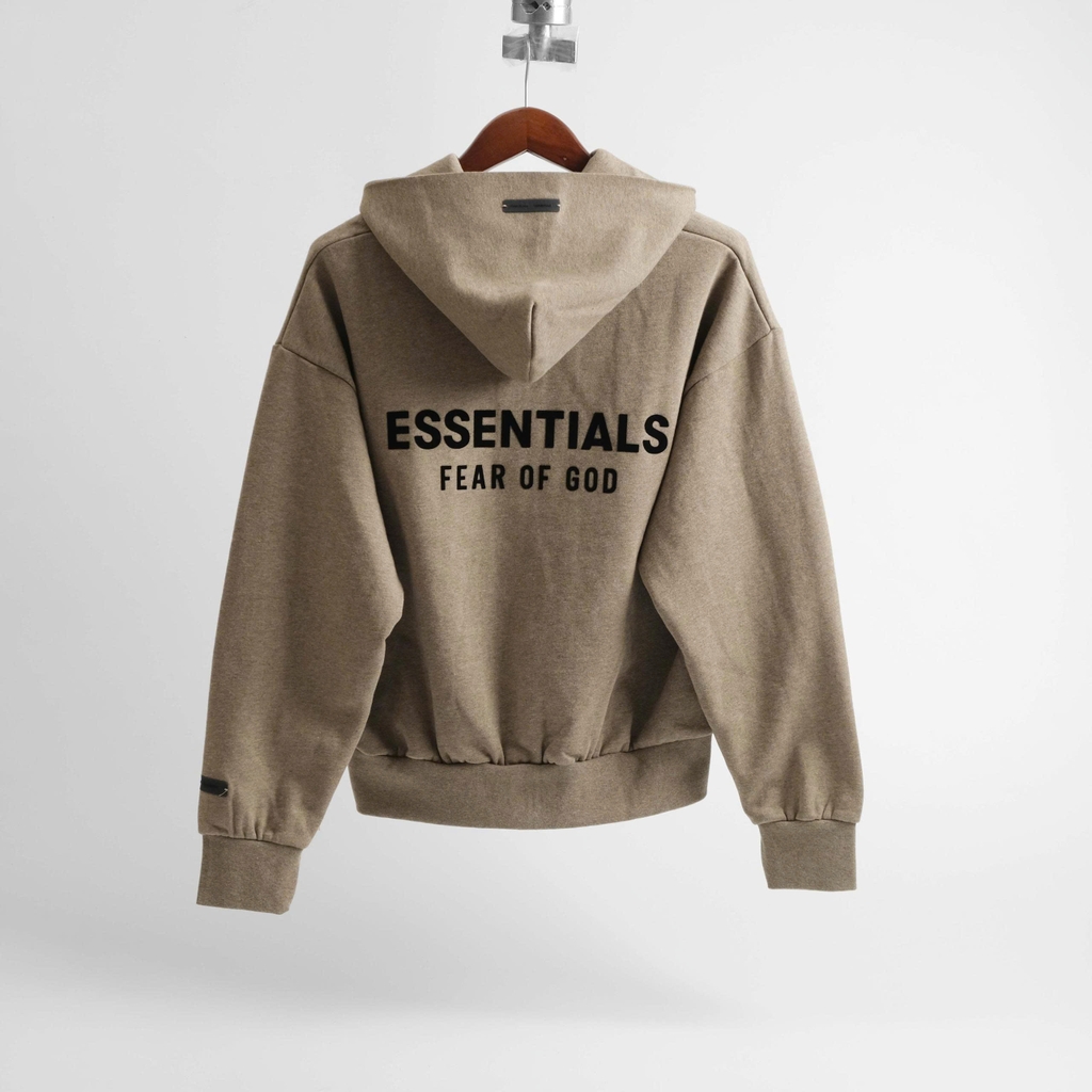 Áo Hoodie Zip FOG Essentials Beige HÀNG CHÍNH HÃNG