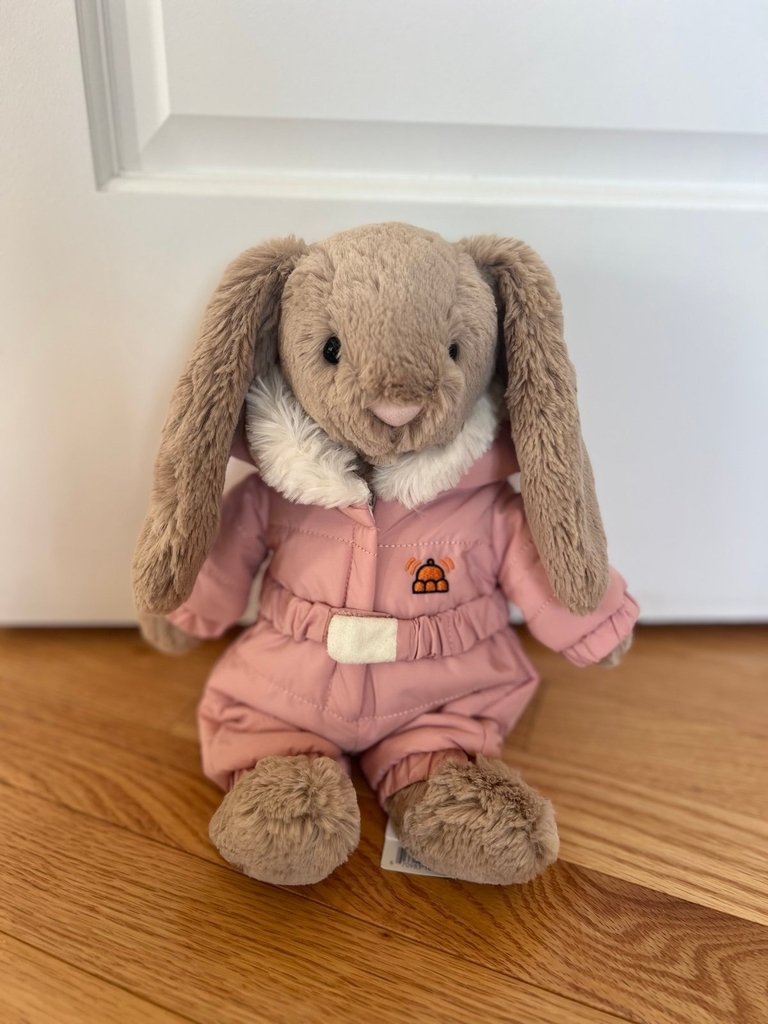 JellyCat Bunny Bashful Snow Suit 31cm CHÍNH HÃNG GIÁ TỐT