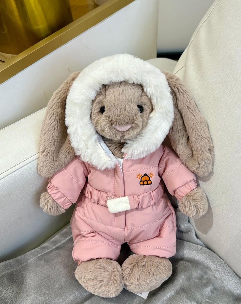 JellyCat Bunny Bashful Snow Suit 31cm CHÍNH HÃNG GIÁ TỐT