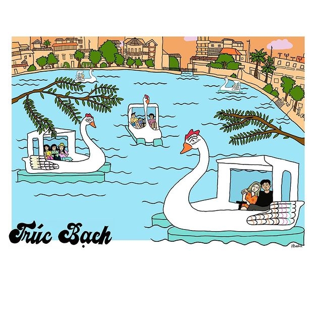 Tranh Hannah Budd A4 Truc Bach Digital