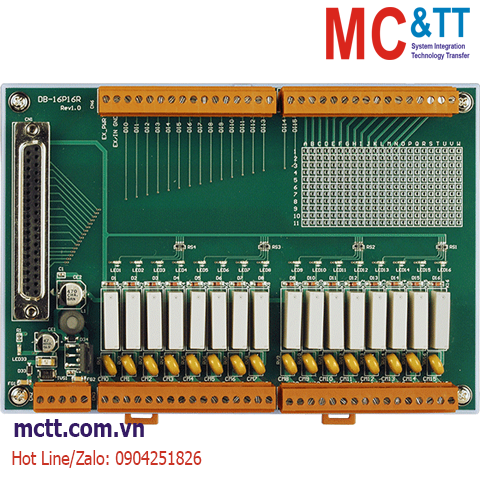 Bo mạch kết nối 16 kênh DI + 16 kênh Relay ICP DAS DB-16P16R CR | MC&TT ...