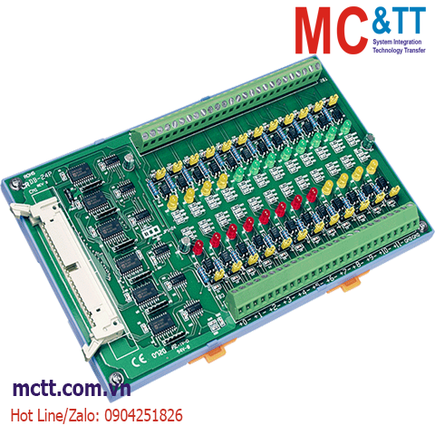 Bo mạch kết nối 24 kênh đầu vào OPTO ICP DAS DB-24P/DIN CR | MC&TT Co., Ltd