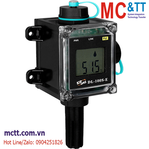 Module đo và hiển thị hiệt độ + độ ẩm Ethernet Modbus TCP & MQTT ICP DAS DL-101S-E CR | MC&TT Co ...