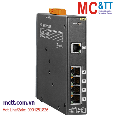 Switch công nghiệp 5 cổng PoE Ethernet ICP DAS NSM-205PSE-24V CR | MC&TT Co., Ltd