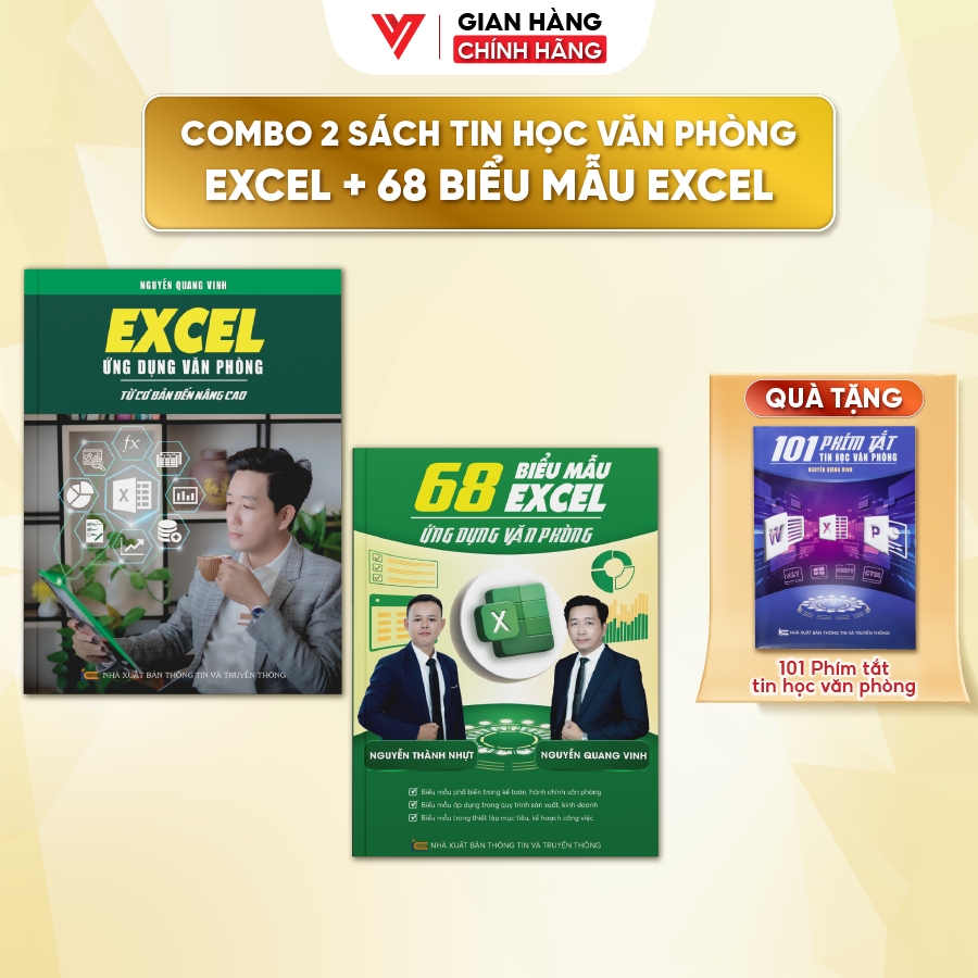 Combo 2 Sách 68 Biểu Mẫu Excel Và Excel Từ Cơ Bản Đến Nâng Cao Bí Quyết Làm Chủ Excel Tin Học