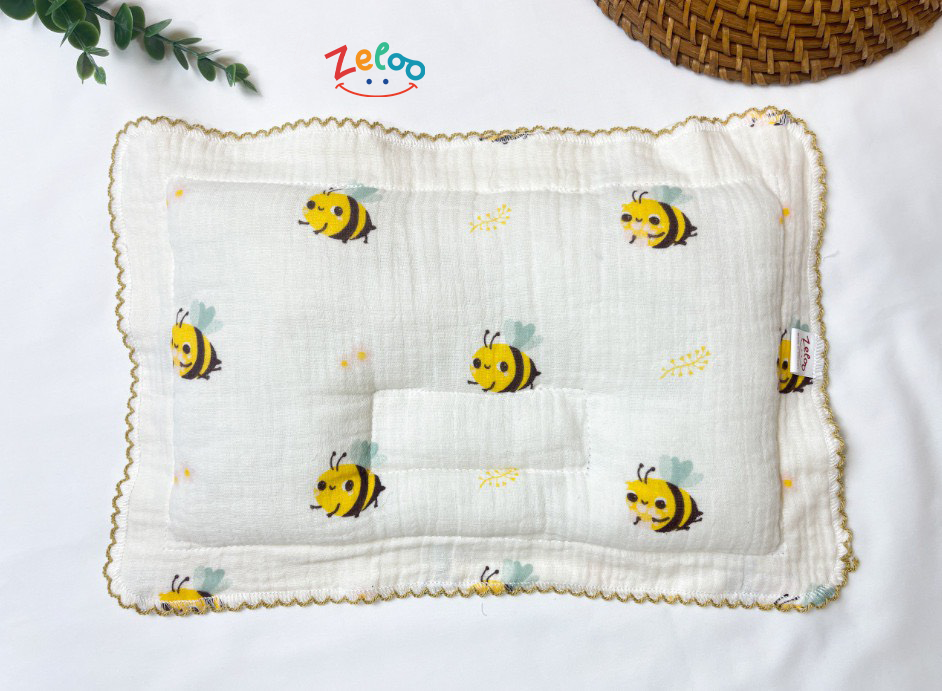 Zeloo- Gối Bông Lõm Xô Muslin
