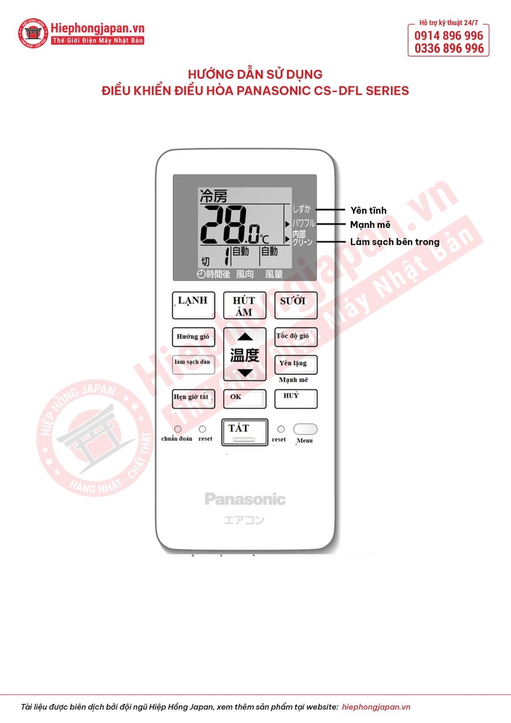 Điều hòa hai chiều Panasonic CS 222DFL | công nghệ NanoeX