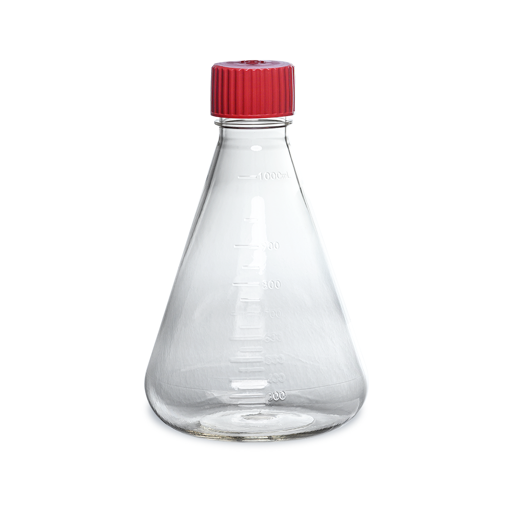 Triangular cell culture flask, breathable cover, PC