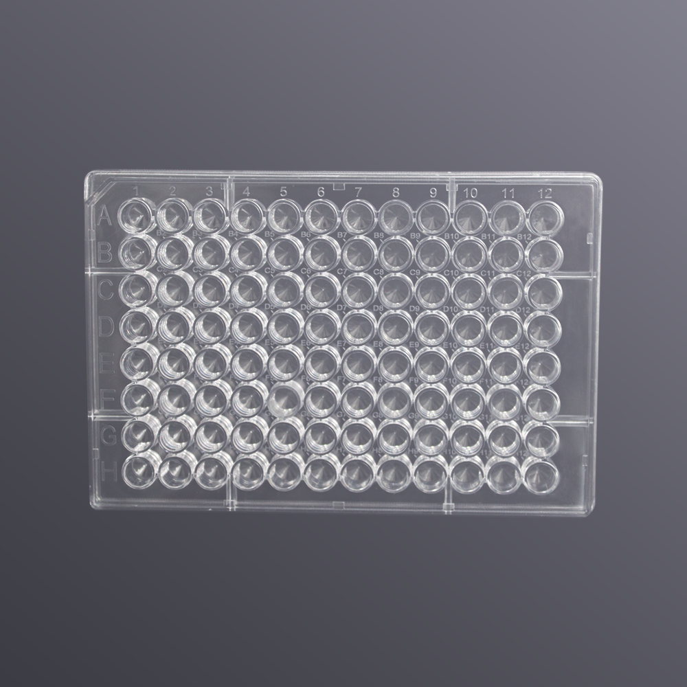 96-well V-bottom microplate, medium binding strength