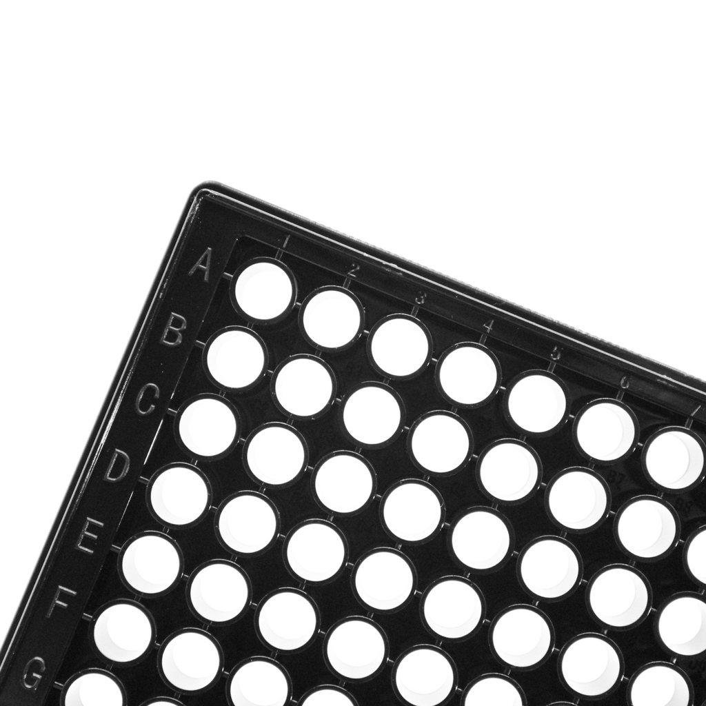 96-well microplate, transparent flat bottom, medium binding force