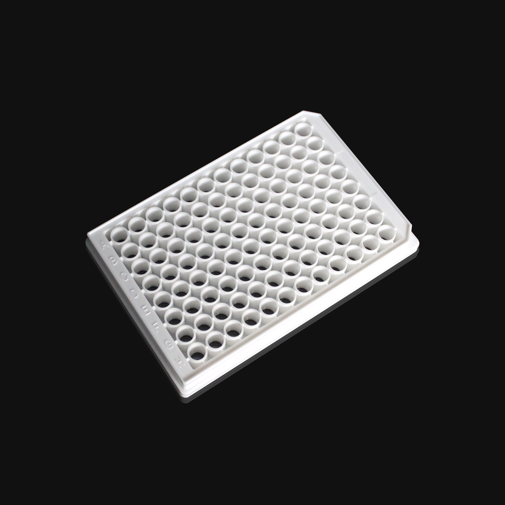 96-well microplate, transparent flat bottom, medium binding force