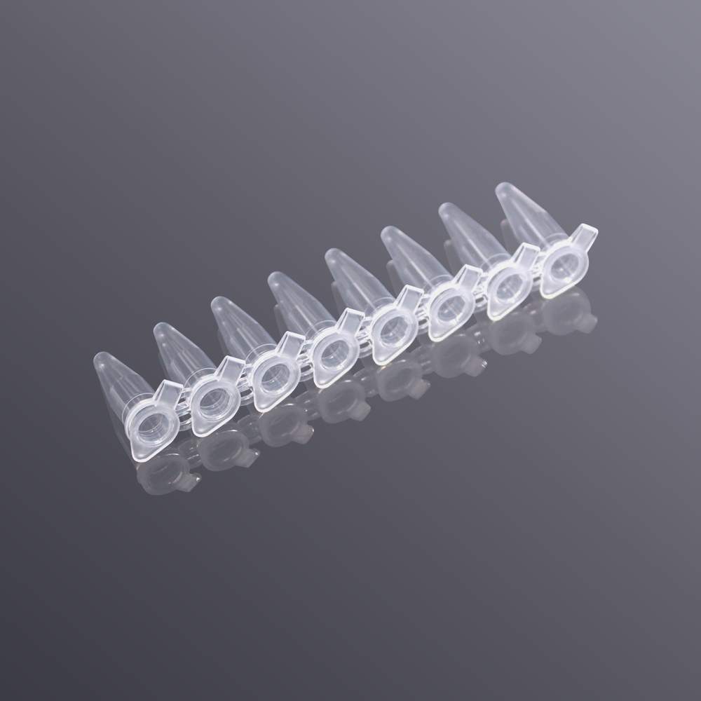 0.2ml eight-row tube with flat cap, reinforced version