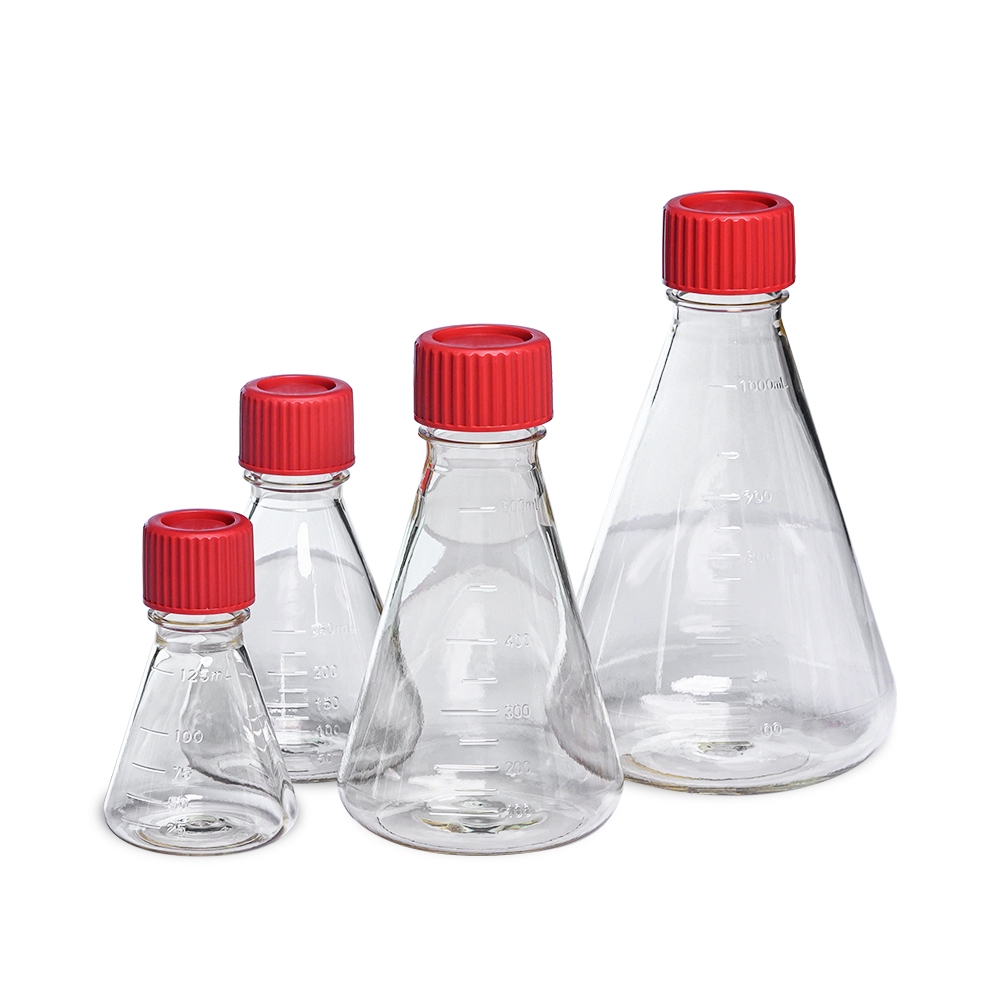 500ml triangular cell culture flask, airtight cap, PC