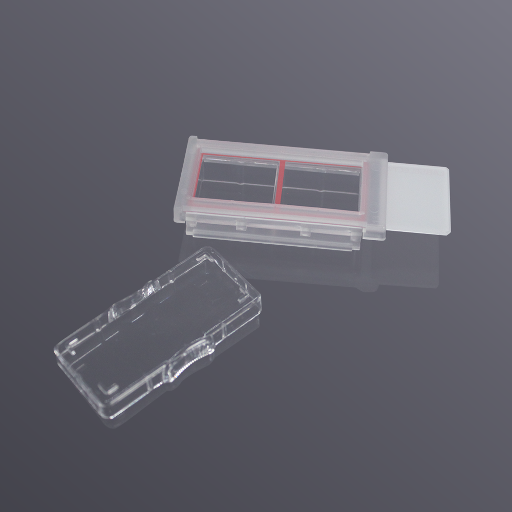 Cell culture chamber slide (2 wells, TC treated)