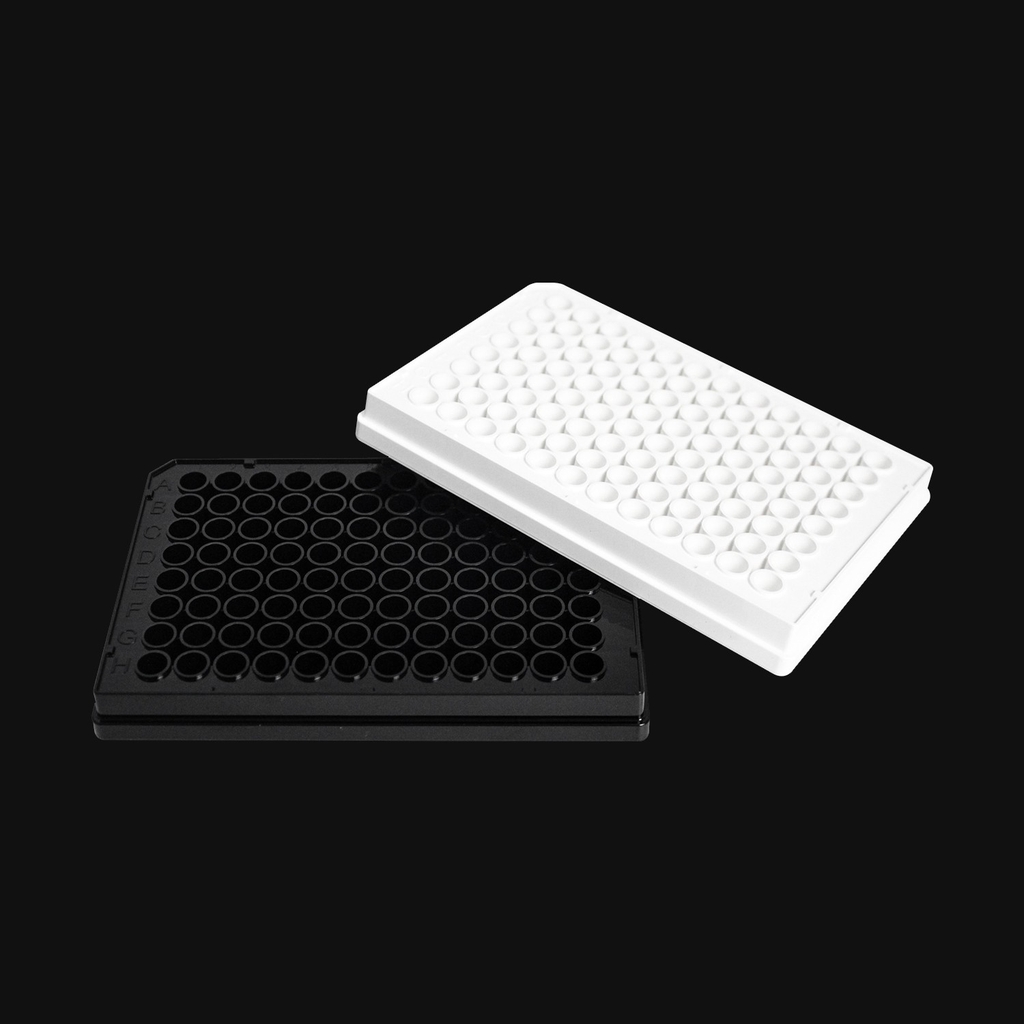 96-well microplate, white background, medium binding capacity