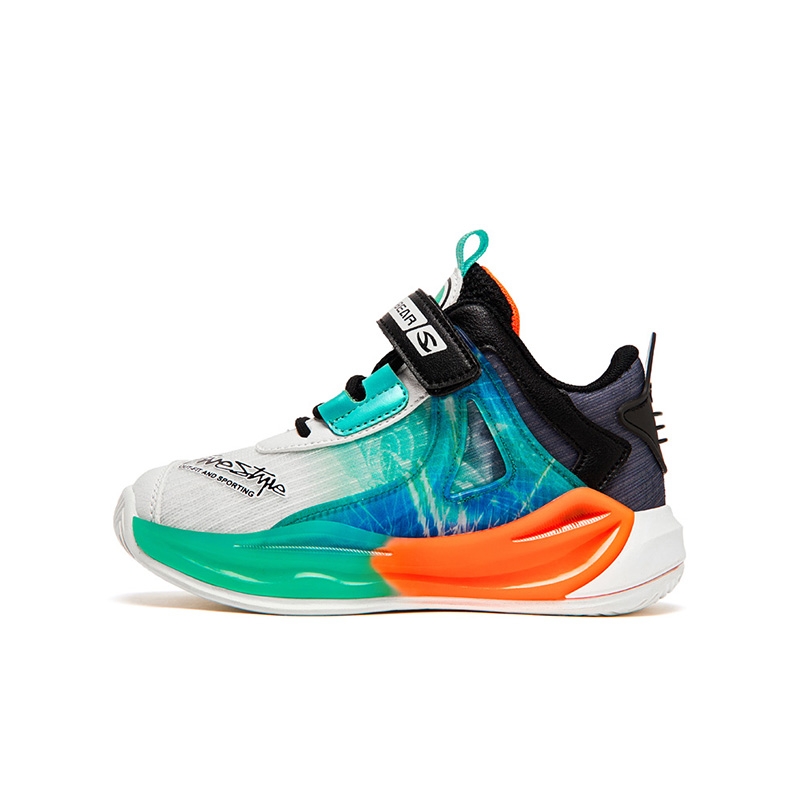 Giày bóng rổ trẻ em Fandy Kids Basketball Eva quai dán Xanh F7970