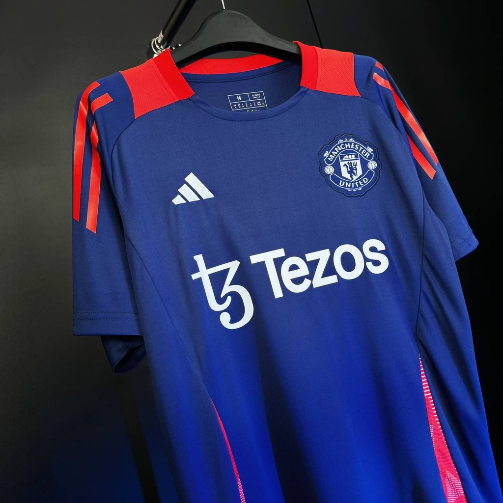 MU Training (2024-2025) Màu Xanh + Cộc tay | Bản PLAYER [Có quần] Hang ...