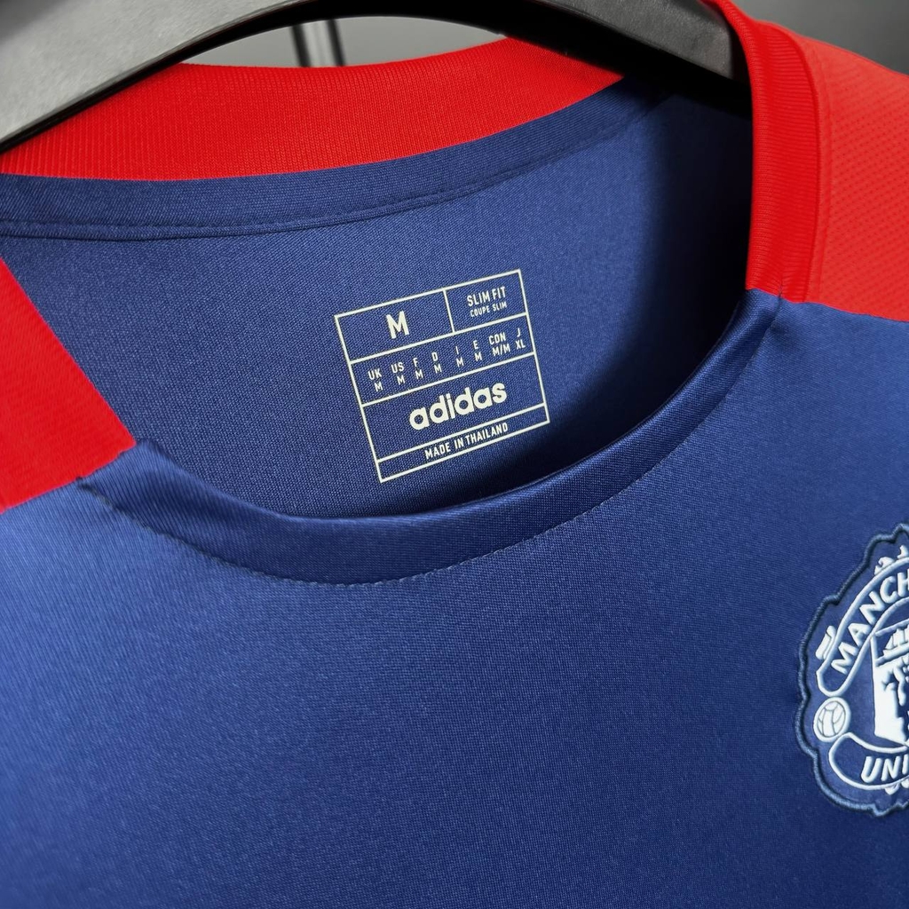 MU Training (2024-2025) Màu Xanh + Cộc tay | Bản PLAYER [Có quần] Hang ...