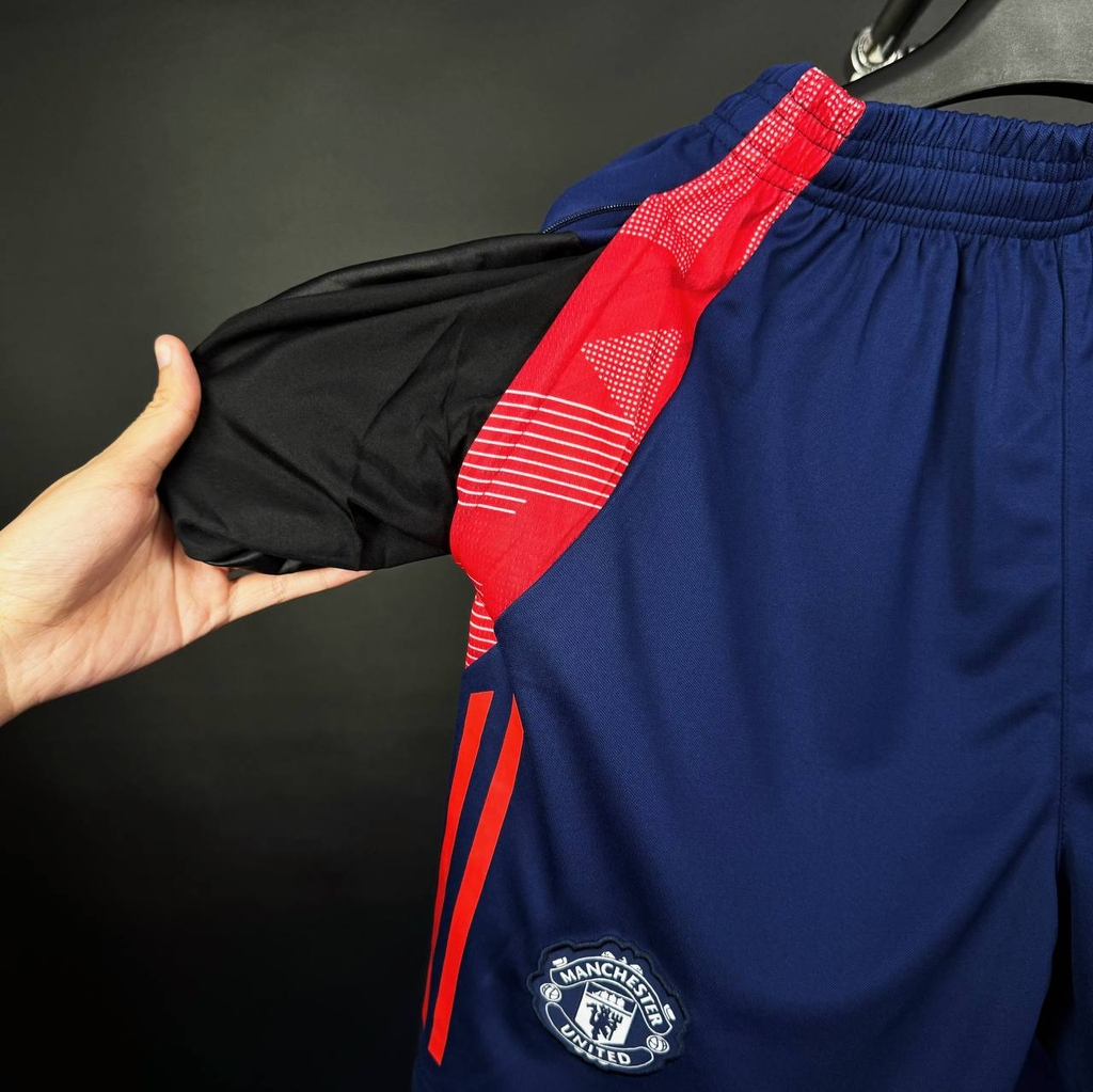 MU Training (2024-2025) Màu Xanh + Cộc tay | Bản PLAYER [Có quần] Hang ...