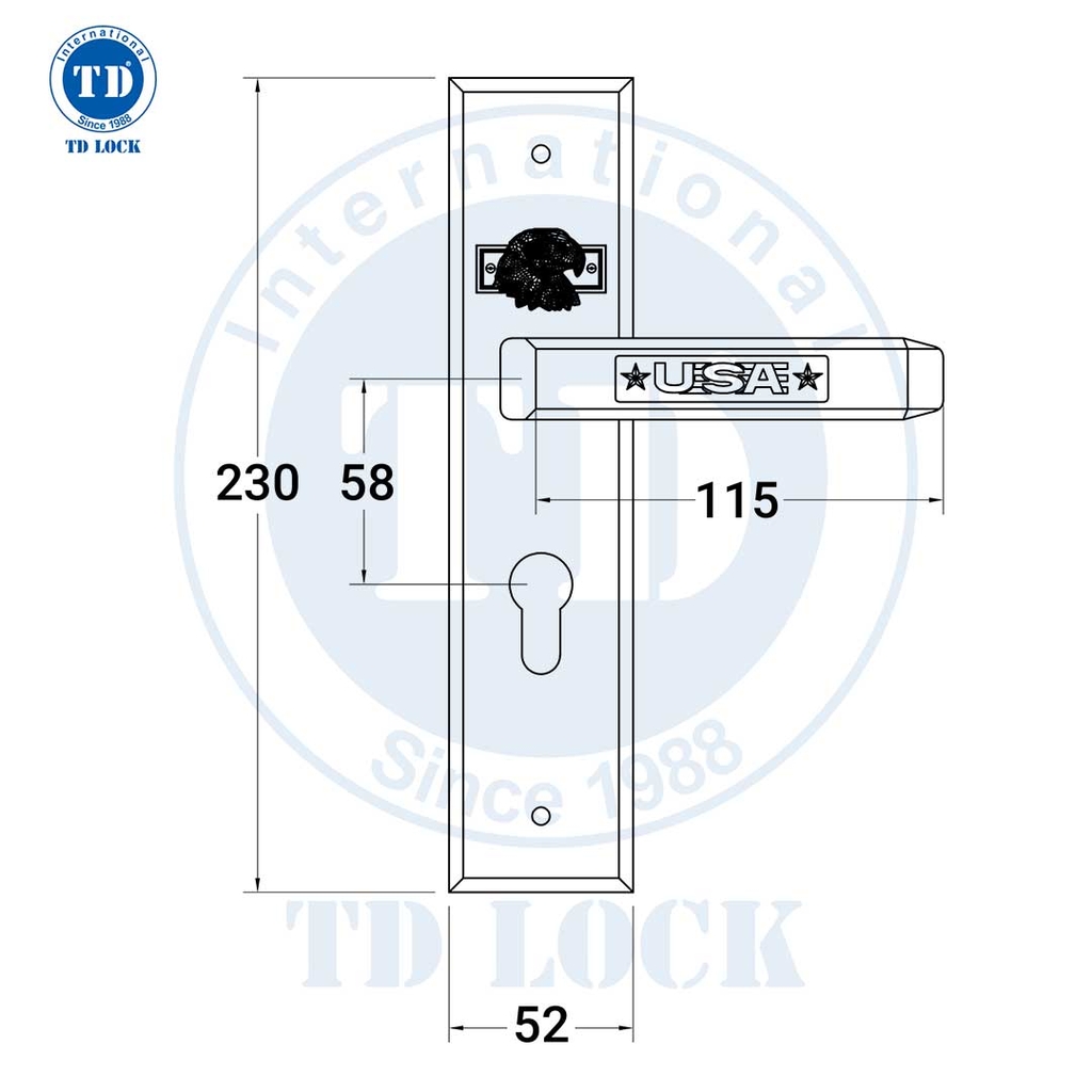 KHÓA TAY GẠT CỬA GỖ EAGLE USA - STP-230230-C-EG CỬA PHÒNG | Khóa Cửa TD ...