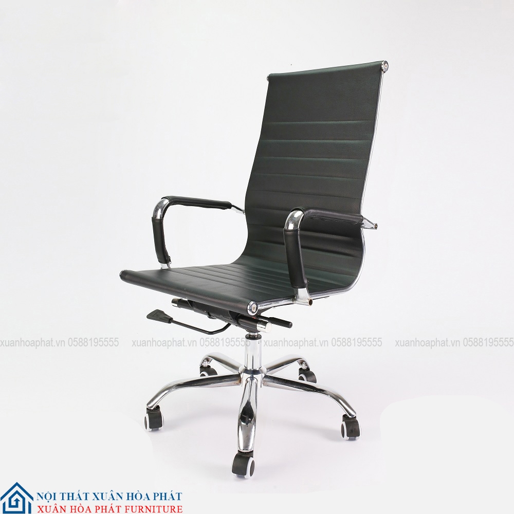 Ghế Da Lưng Cao Chân Xoay Gx208