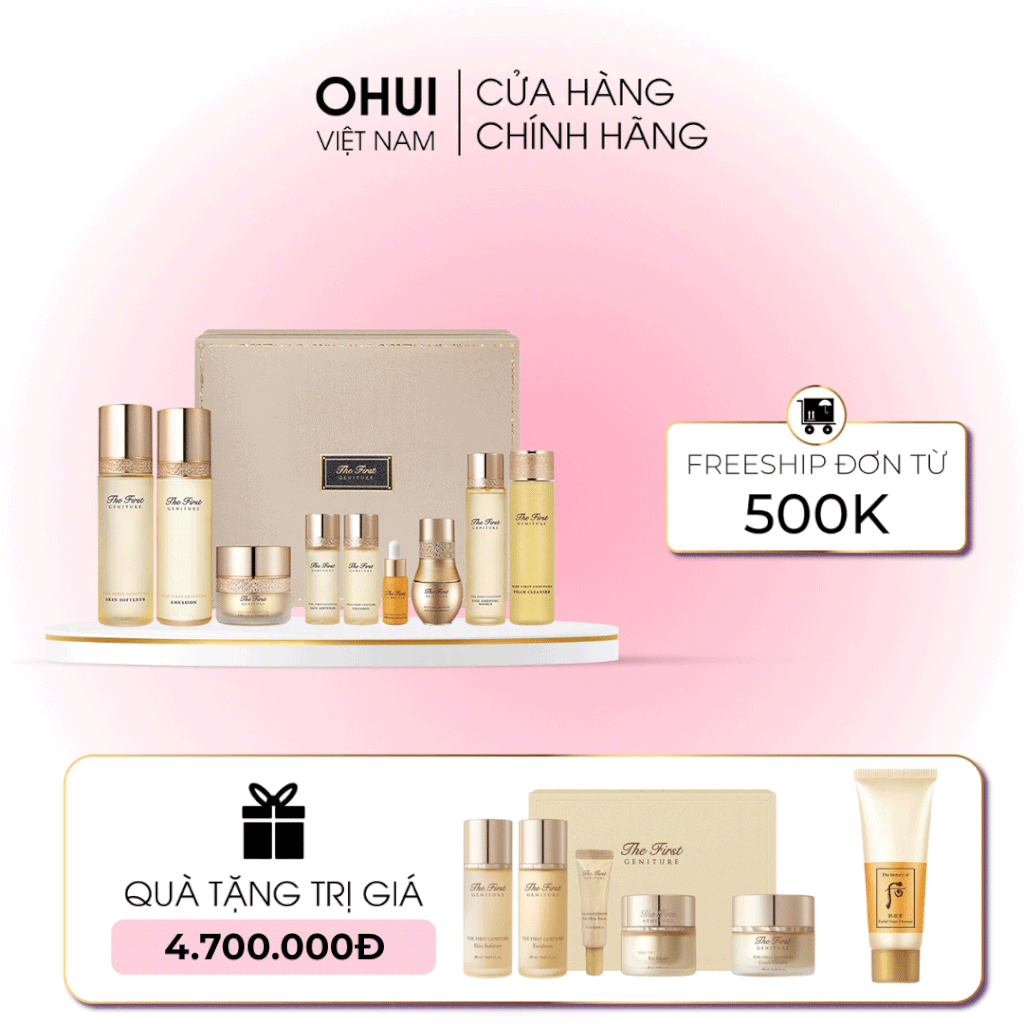 Bộ Son Dưỡng Môi Đông Y Whoo Mi Glow Lip Balm Special Set OHUI Việt Nam
